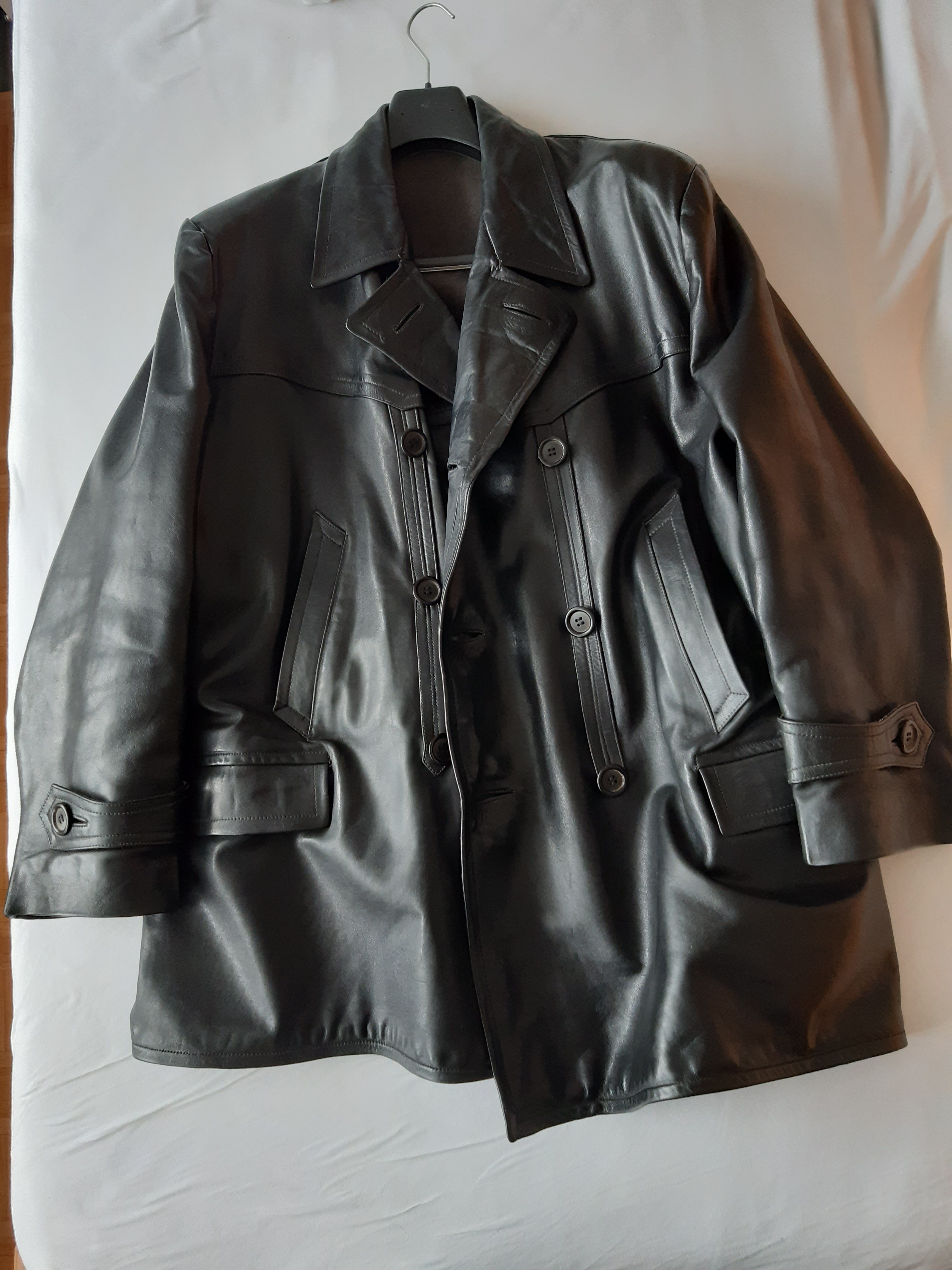 Ancient Austrian Engine Driver's Leather Short Coat | The Fedora Lounge