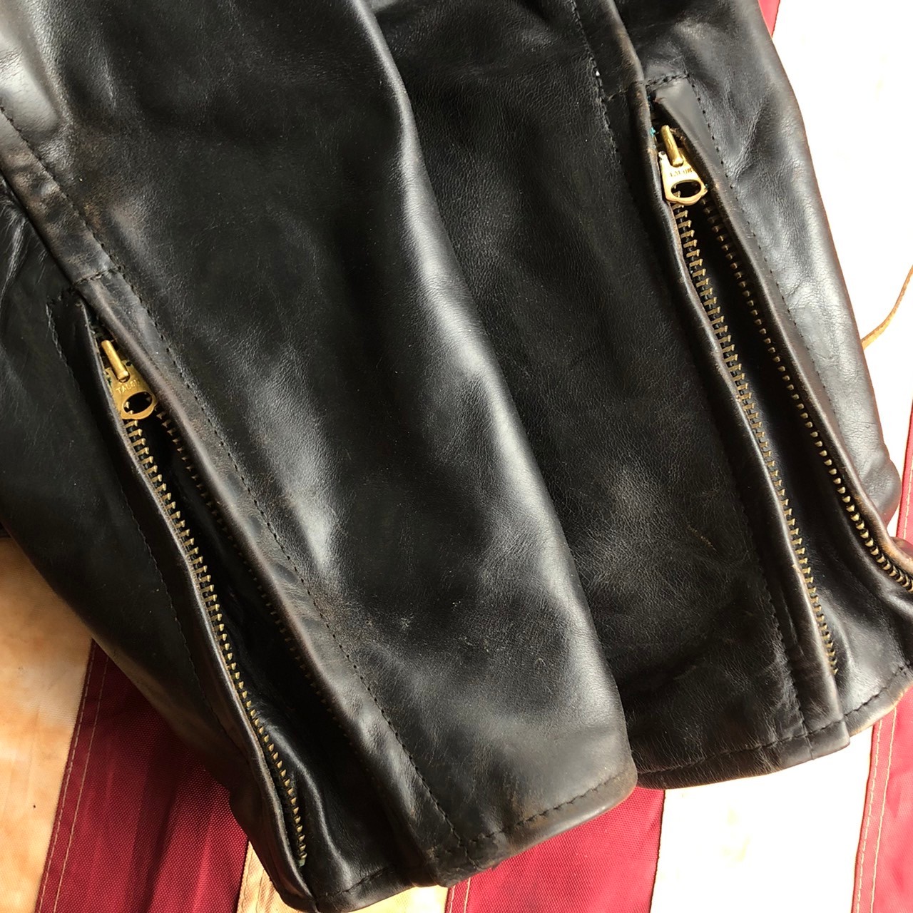 FS: SZ40 AERO CHIP BLACK CHROME EXCEL HORSEHIDE POLICE MOTORCYCLE ...