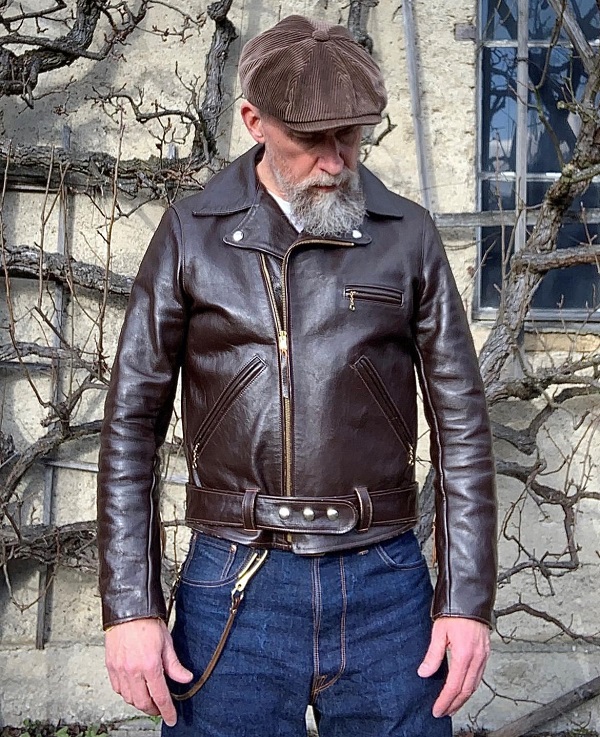 REAL McCOY´s VINTAGE STYLE BUCO JH-2 (BROWN) HORSEHIDE LEATHER JACKET ...