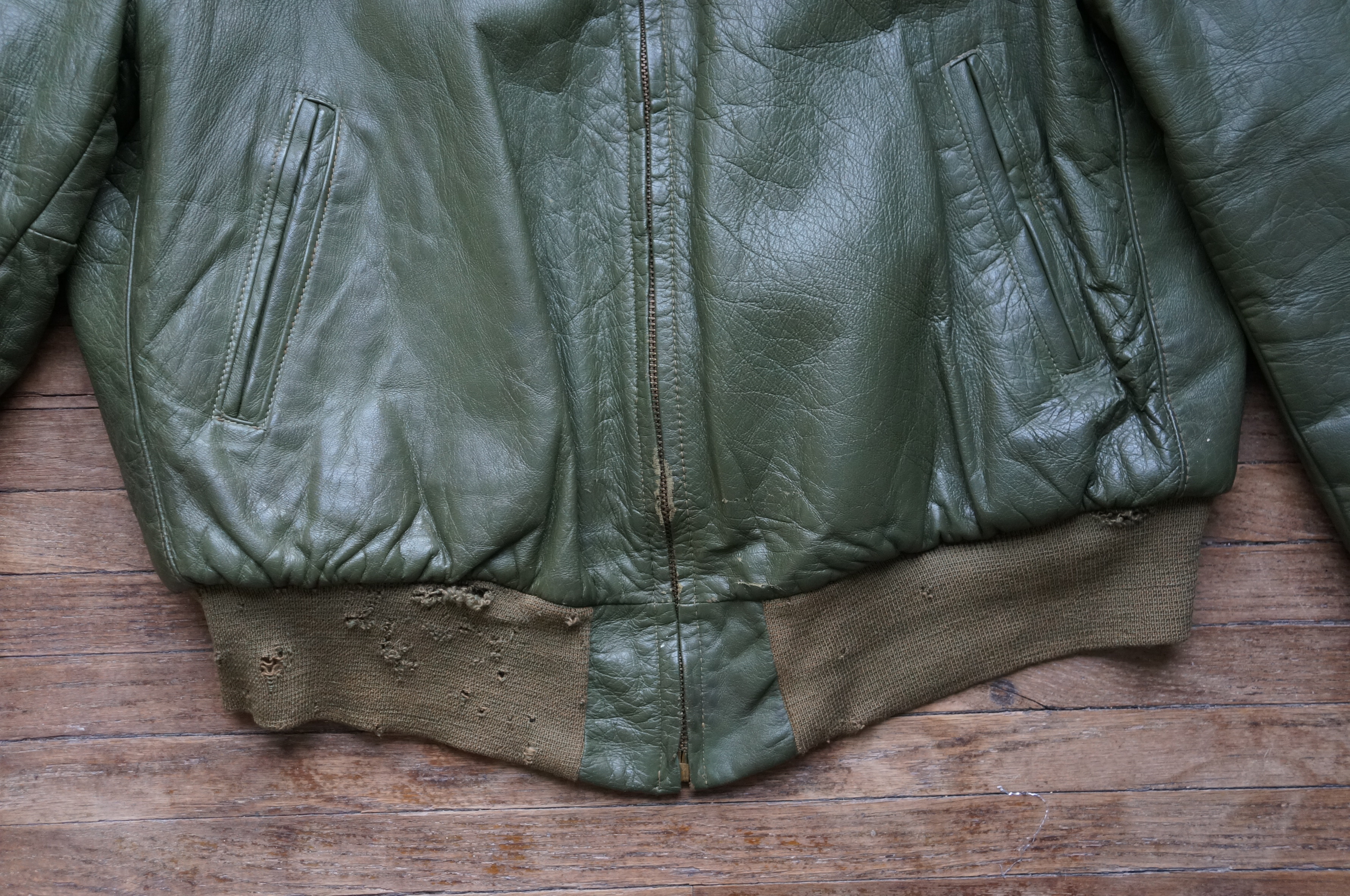 California Sportswear Co. Green and Yellow leather jacket-Size 44 | The ...