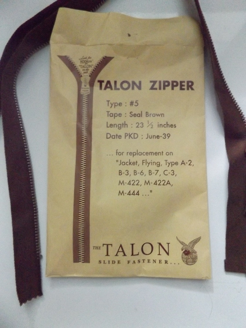 Outstanding M-39 Triple-Marked Talon Zipper from MASH, Japan $55.00 ...