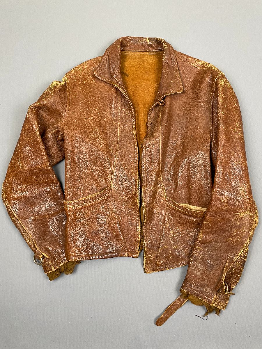Johnny depp unfinished raw natural leather jacket from crock of gold ...