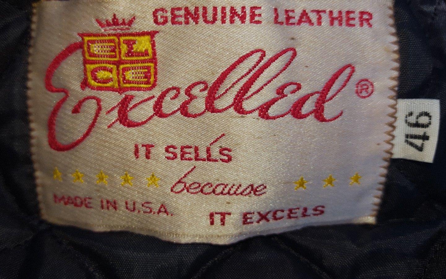 Excelled Brand leather motorcycle jacket made in usa----75.00 | The ...