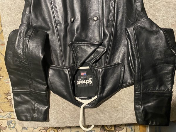 Schott model 650 dbl breasted leather coat | The Fedora Lounge